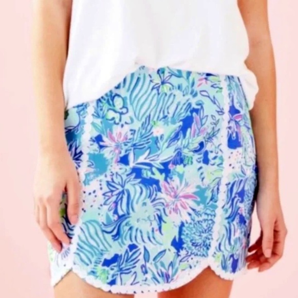 Lilly Pulitzer | Shorts | Nwt Lilly Pulitzer Patty Skort Skirt Lion ...